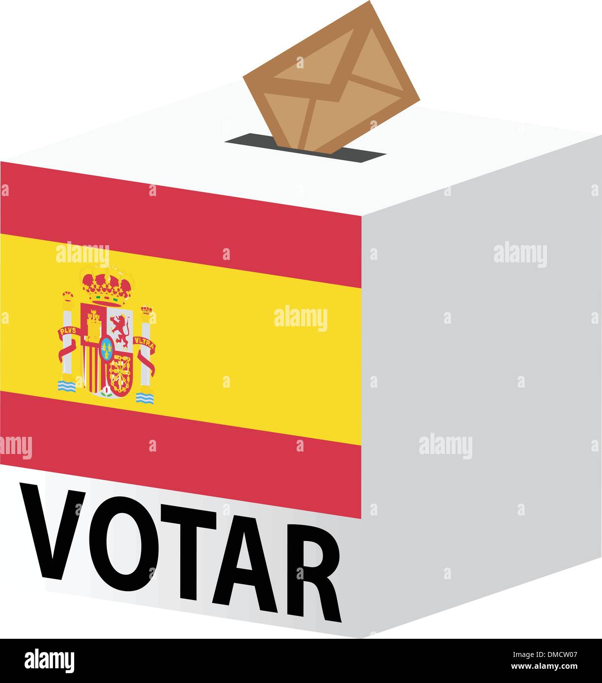 vote poll ballot box for spain elections Stock Vector Image & Art - Alamy
