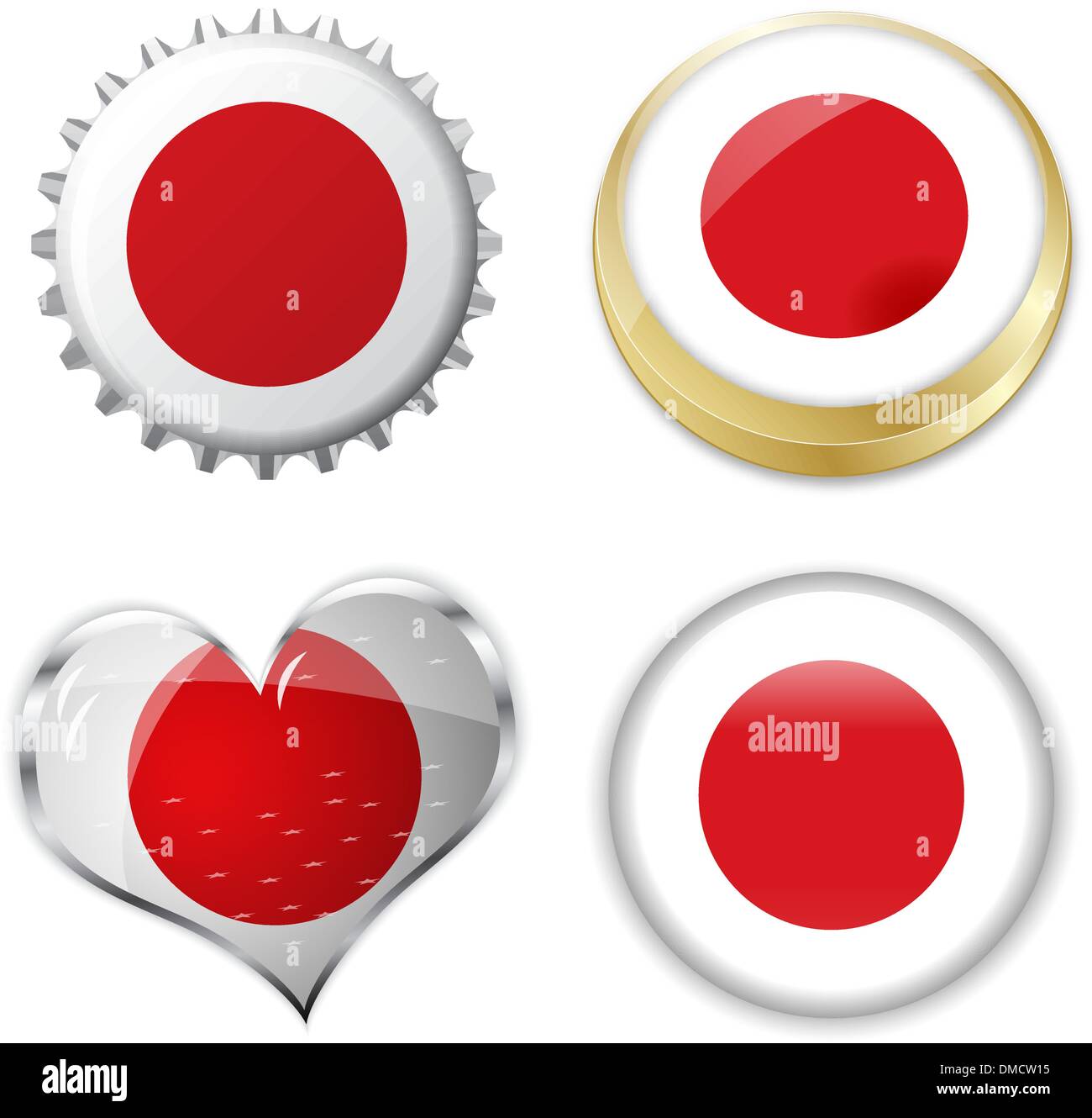 Flag of japan Cut Out Stock Images & Pictures - Alamy