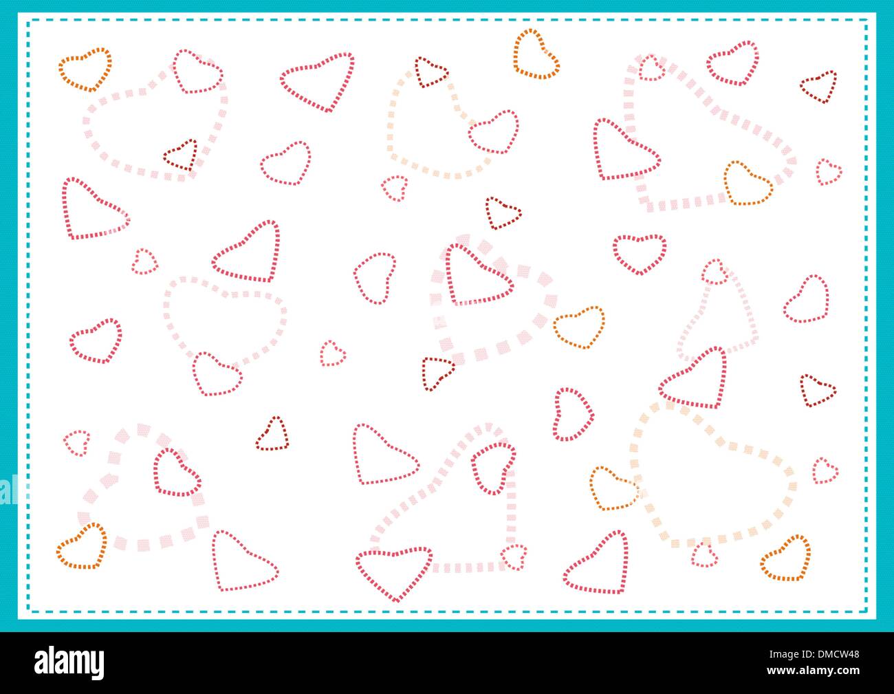 Blue paper hearts on Stock Vector Images - Alamy