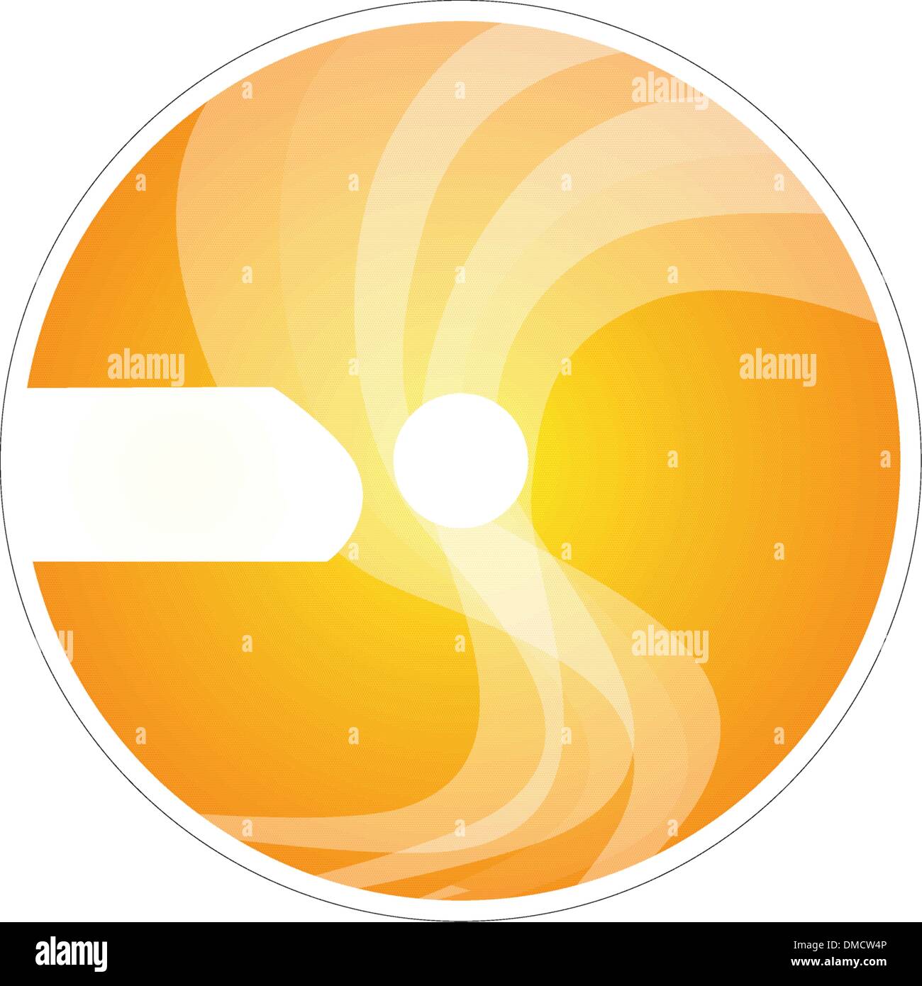 Illustration of Yellow CD and DVD Template Stock Vector Image & Art - Alamy