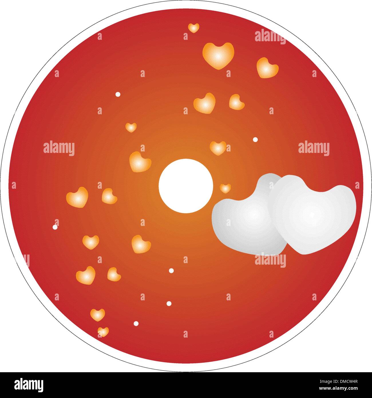 Illustration of Heart CD and DVD Template Stock Vector Image & Art - Alamy