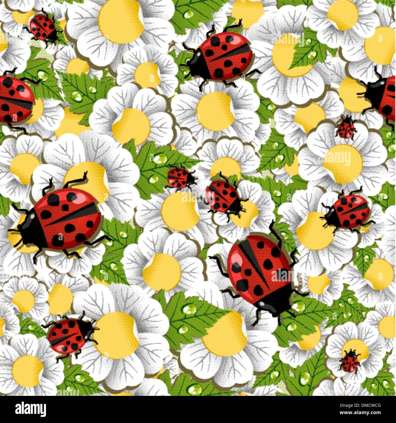 Natural flower pattern Stock Vector Images - Alamy
