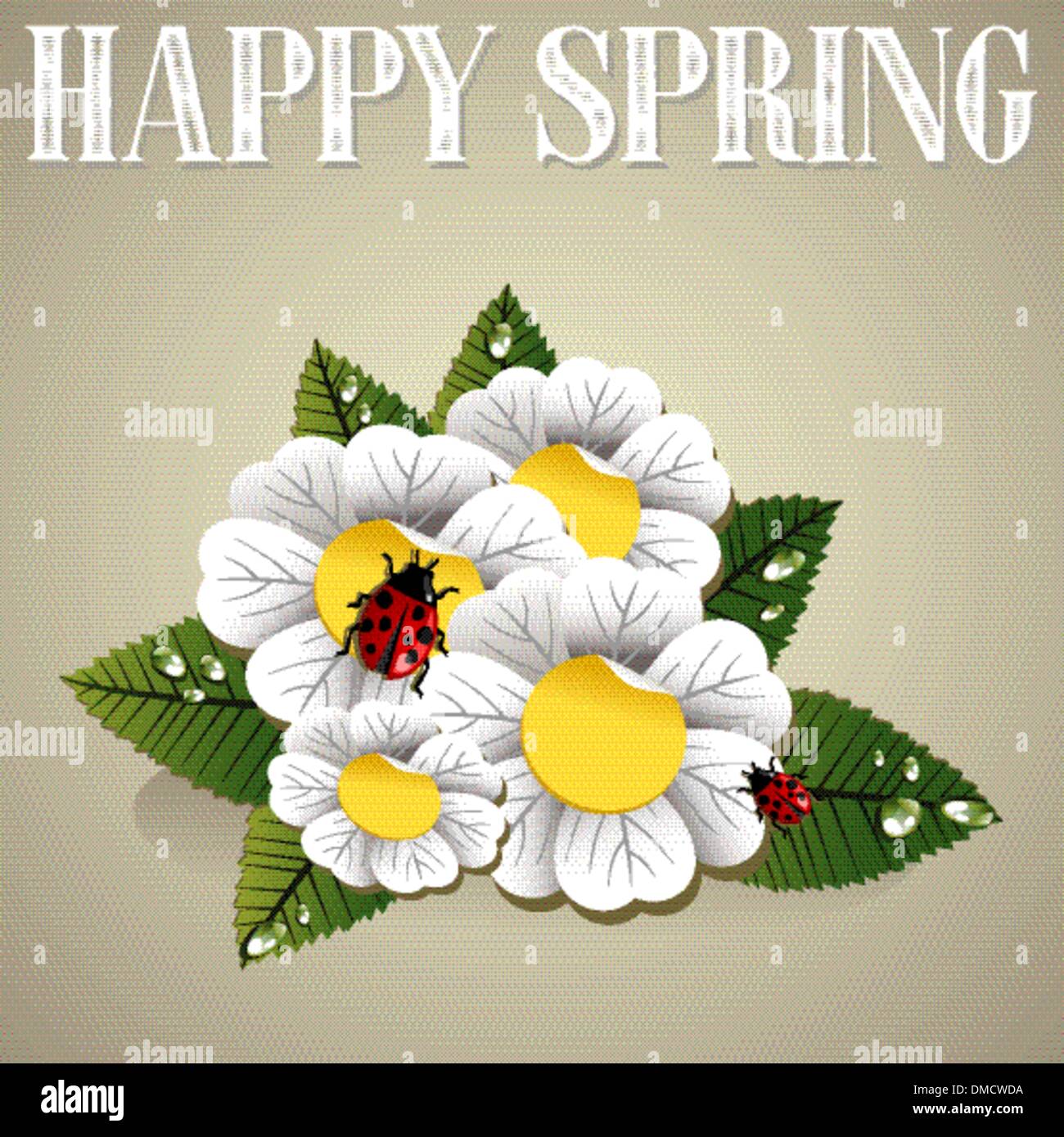Happy Spring background Stock Vector Image & Art - Alamy