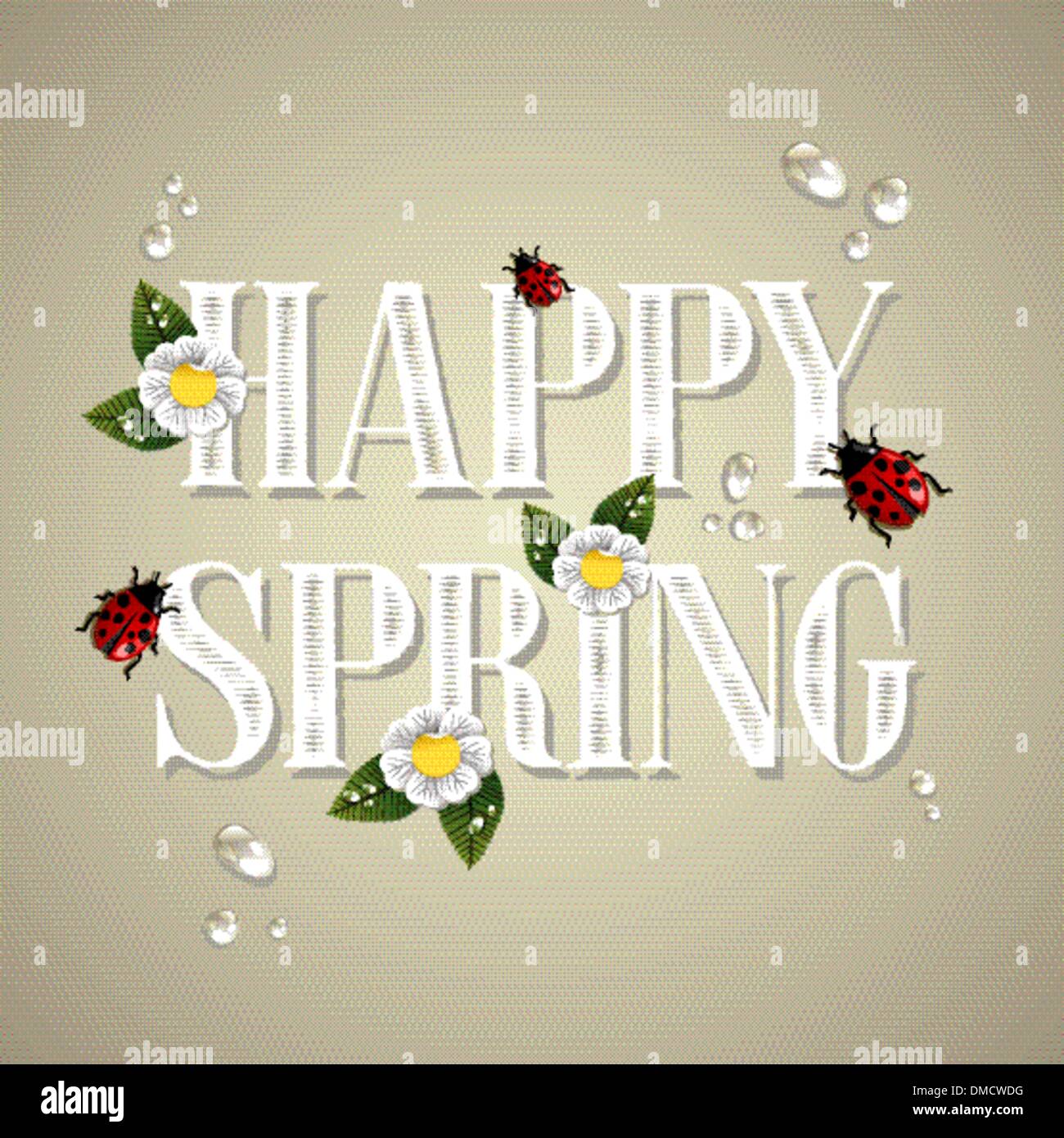 Happy spring background Stock Vector Image & Art - Alamy