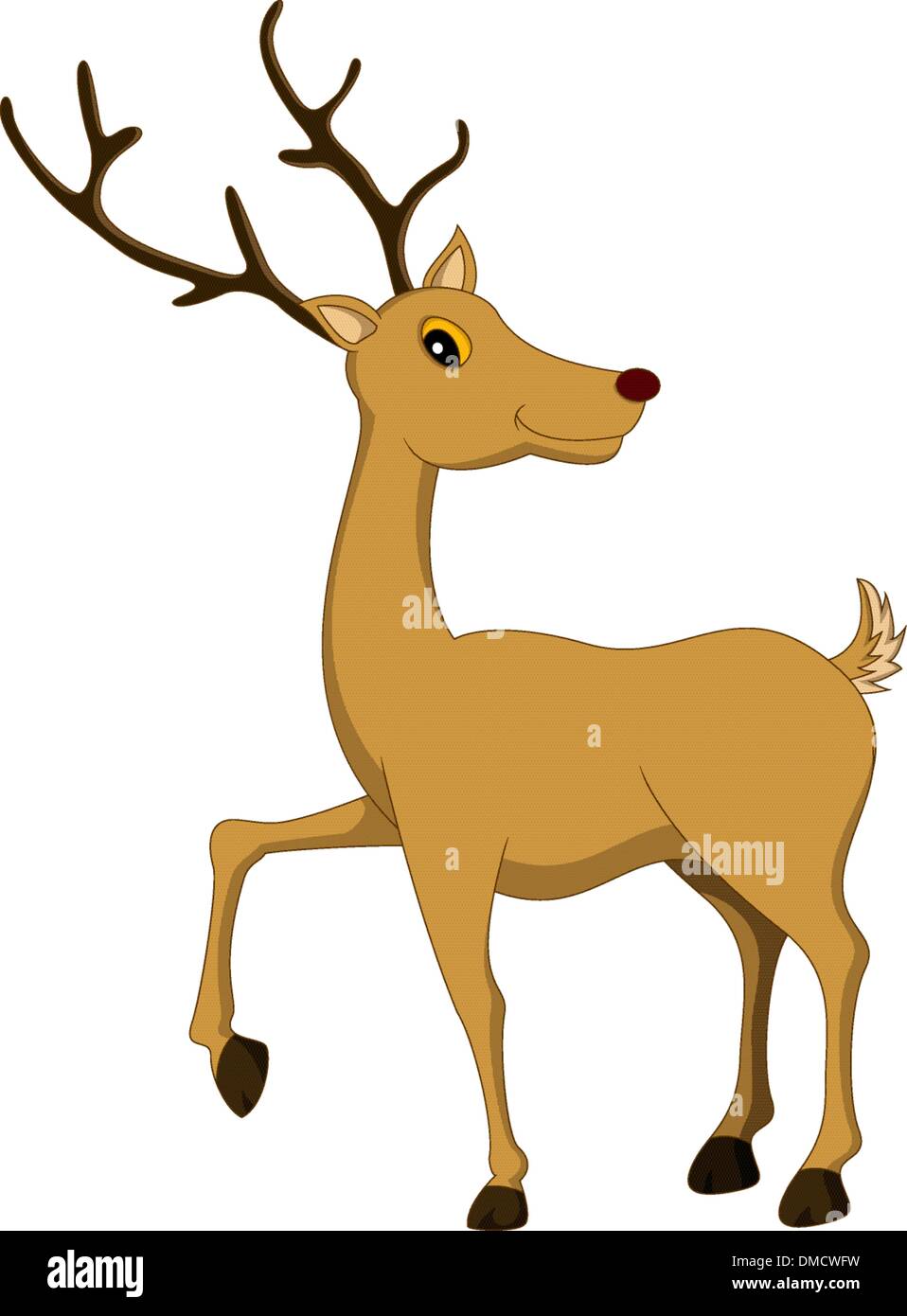 cute deer cartoon Stock Vector Image & Art - Alamy