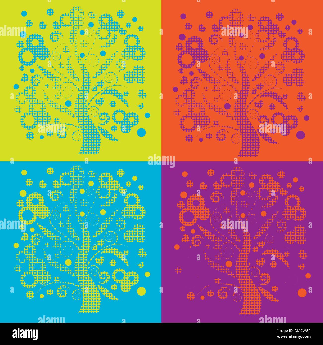 Floral tree beautiful Stock Vector Image & Art - Alamy
