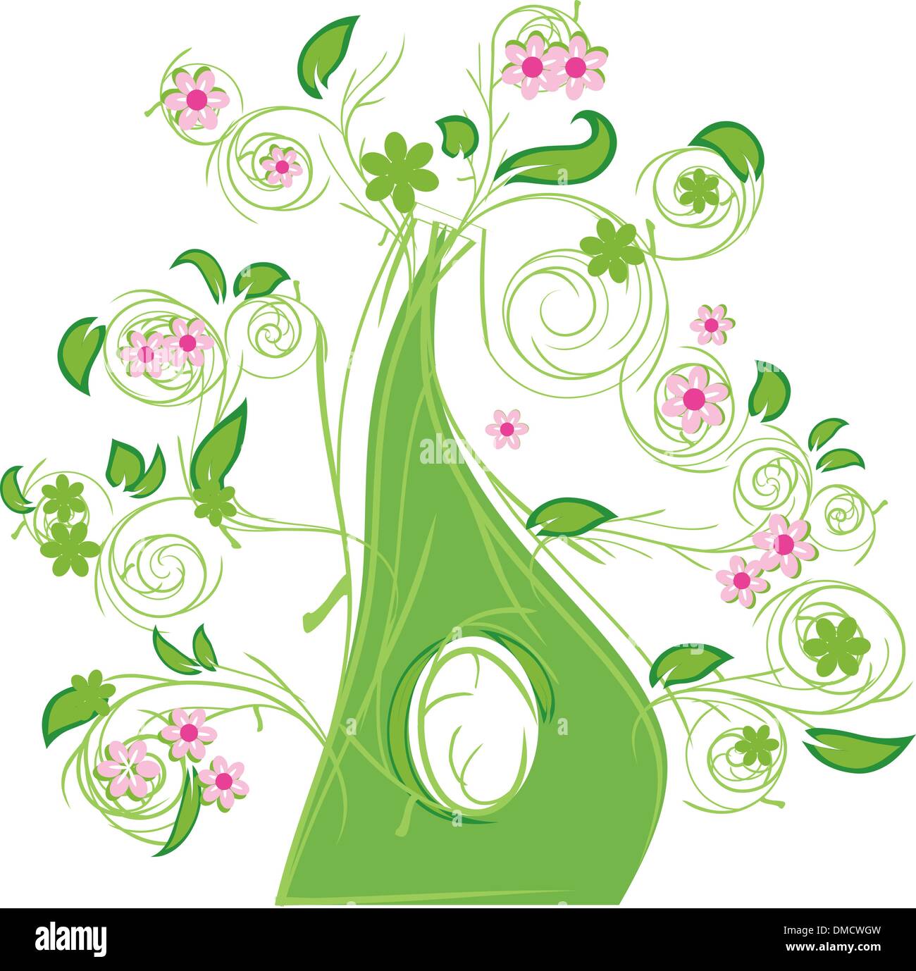 Floral tree beautiful Stock Vector Image & Art - Alamy