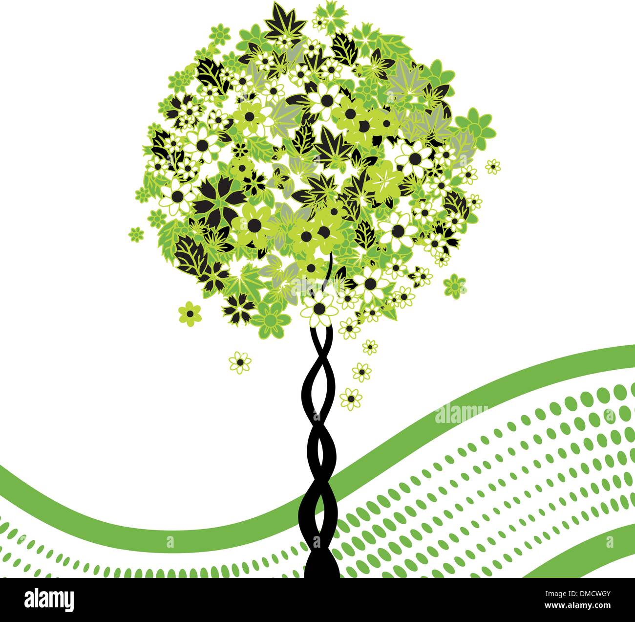 Rough bark on the trunk Stock Vector Images - Alamy