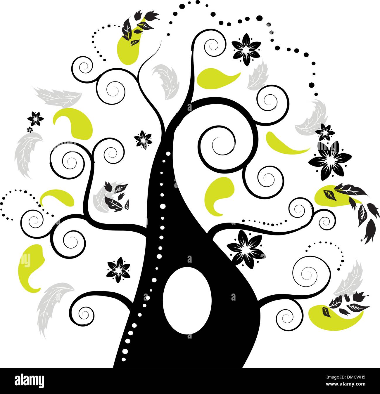 Floral tree beautiful Stock Vector Image & Art - Alamy