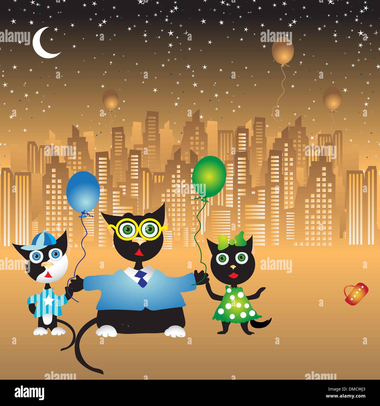 Summer dress happy Stock Vector Images - Alamy