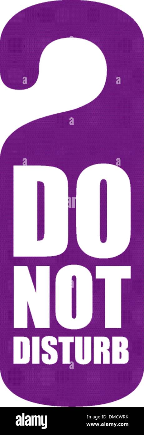 Do not disturb Stock Vector Image & Art - Alamy
