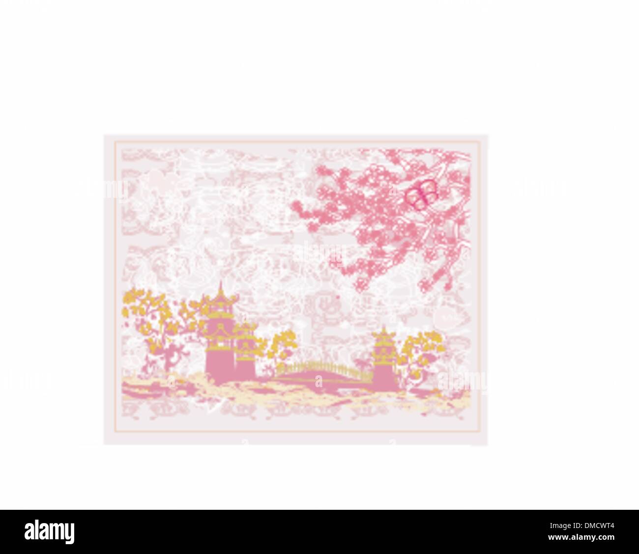 Traditional culture and ancient buildings Stock Vector Images - Alamy