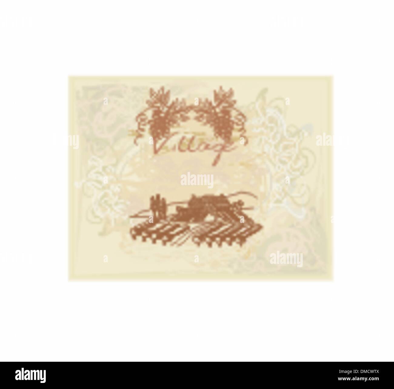 Grape vine vineyard hand Stock Vector Images - Alamy