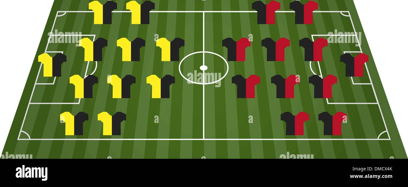 Football soccer field pitch vector Stock Vector Image & Art - Alamy