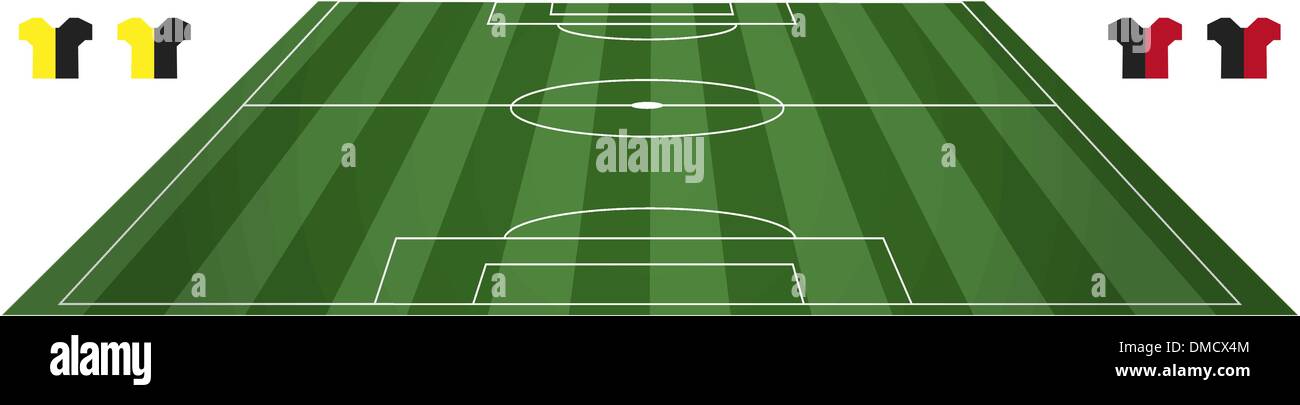 Football soccer field pitch vector Stock Vector Image & Art - Alamy