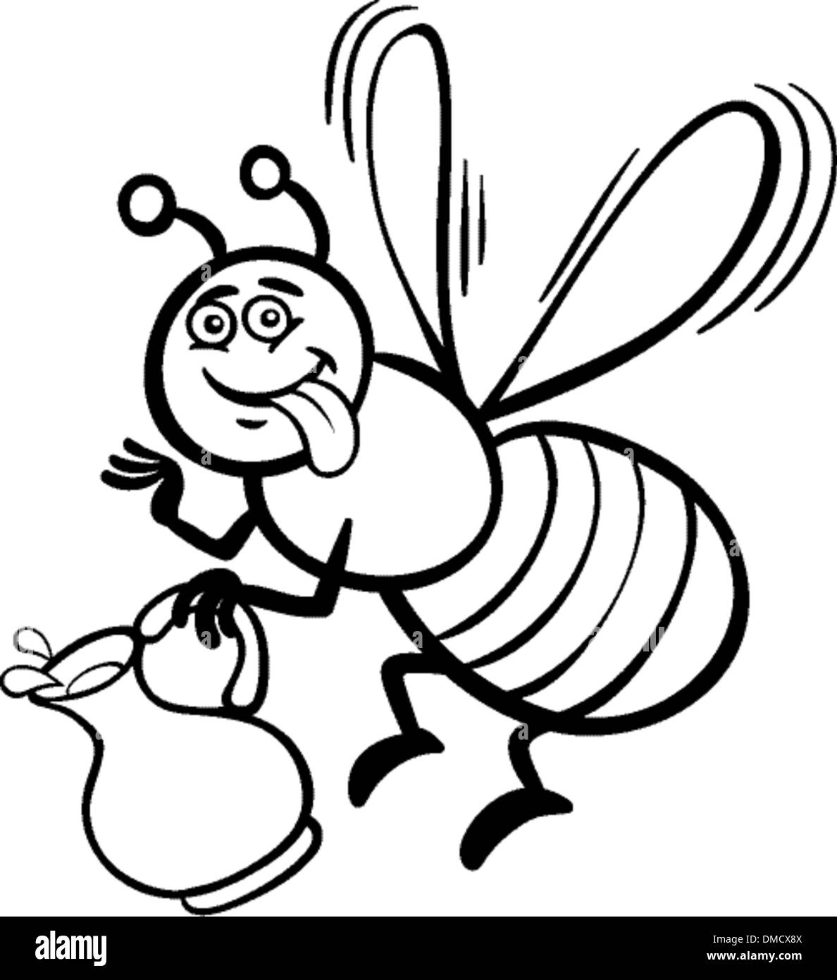 Honey bee apis Stock Vector Images - Alamy