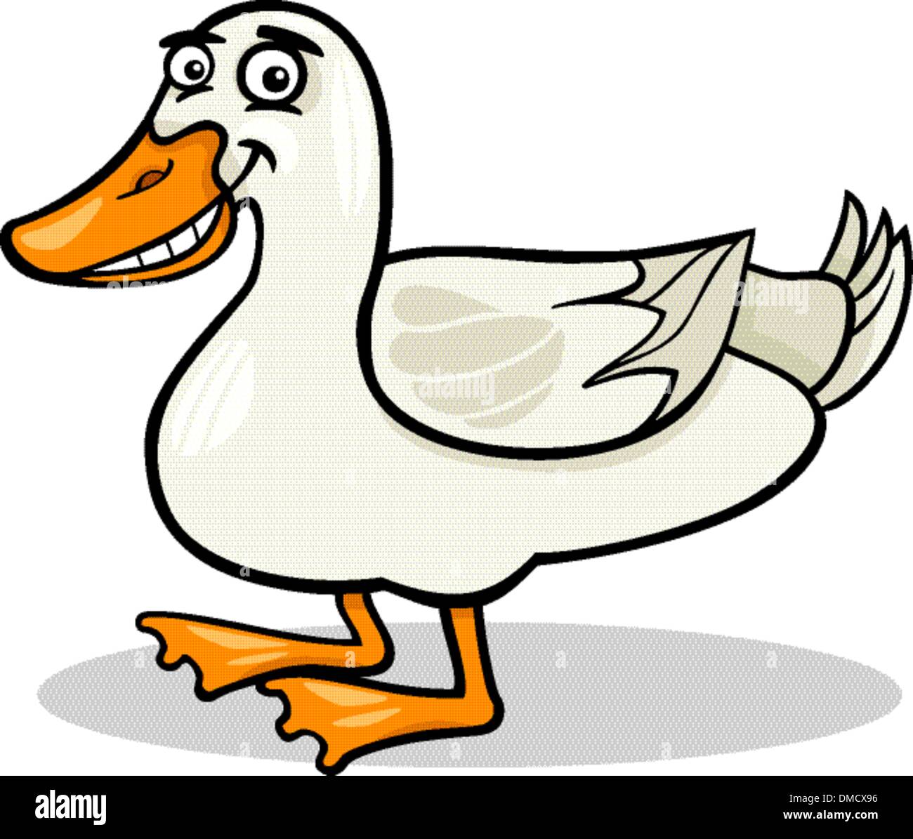 duck farm bird animal cartoon illustration Stock Vector Image & Art - Alamy