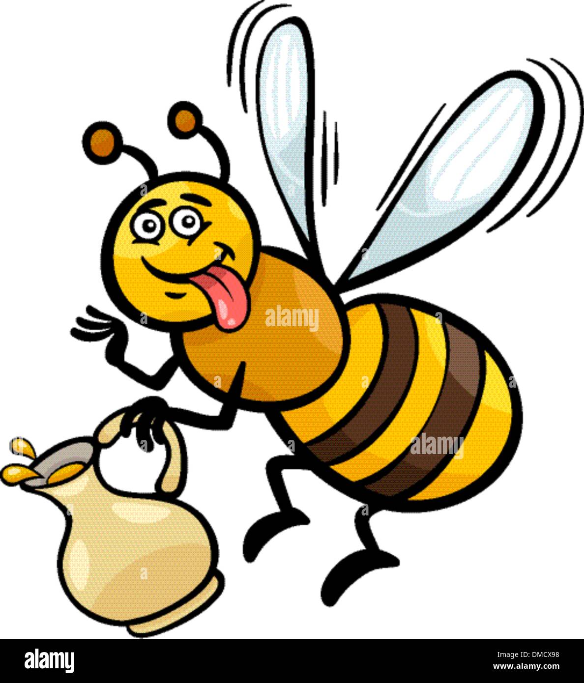 Honey bee apis Stock Vector Images - Alamy