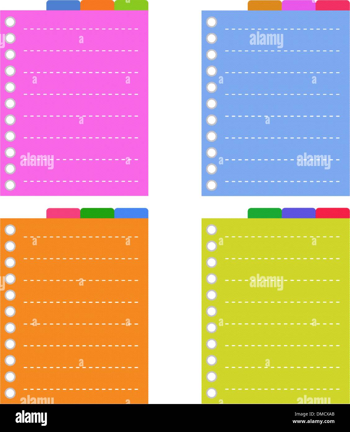 Four tabs Stock Vector Images - Alamy