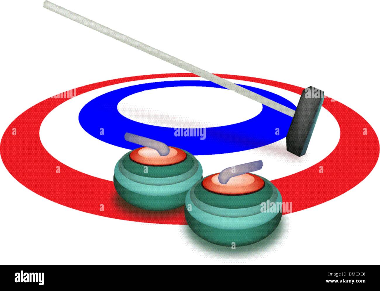 A Collection of Curling Stones on Ice Stock Vector Image & Art - Alamy