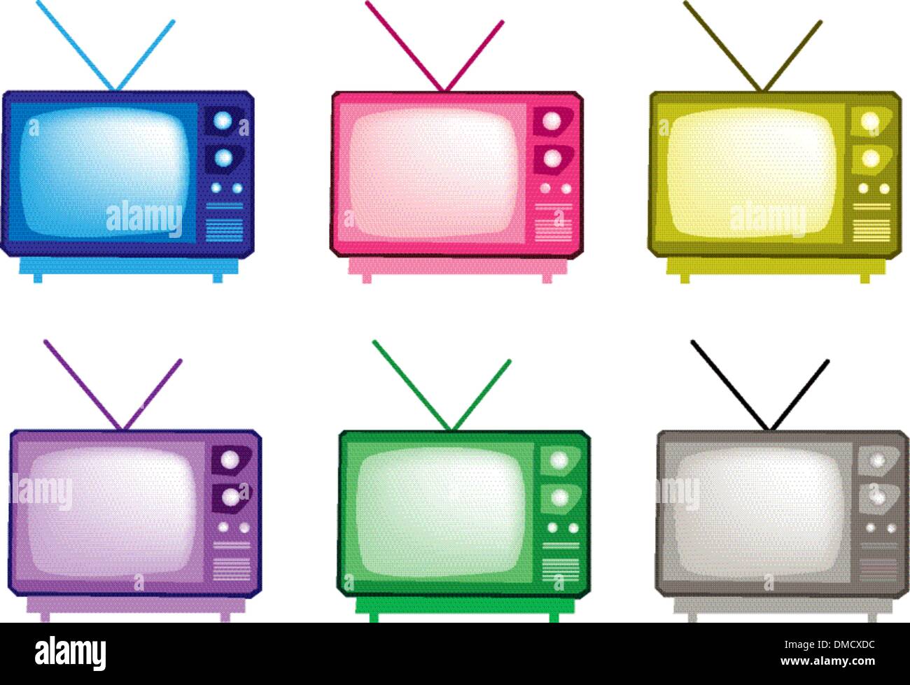 Old fashioned television illustrations hi-res stock photography and ...