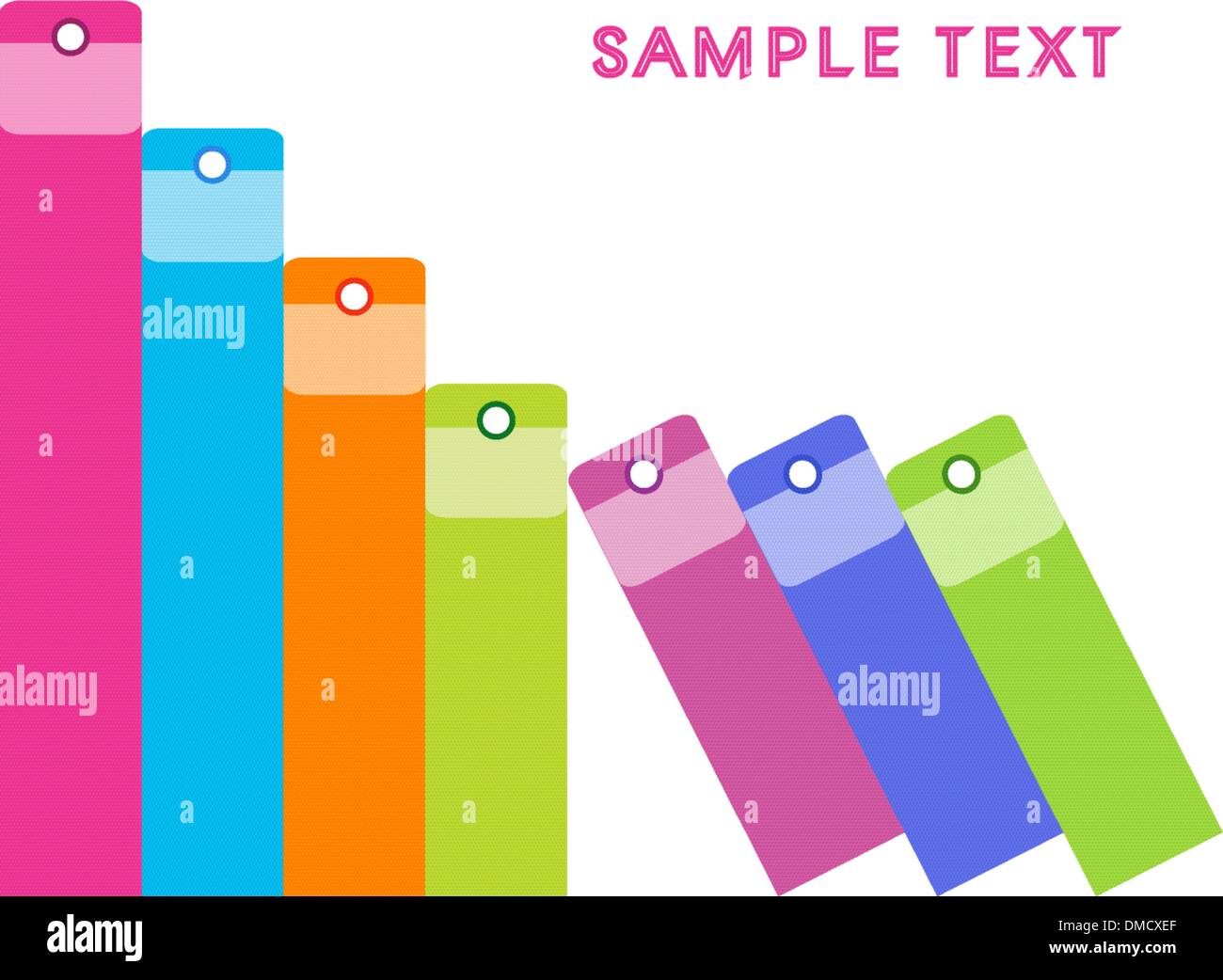 An Illustration of Colorful Office Folders Background Stock Vector ...