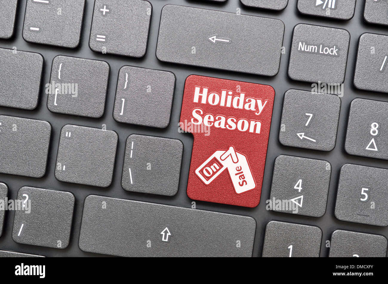 Holiday season key on keyboard Stock Photo - Alamy