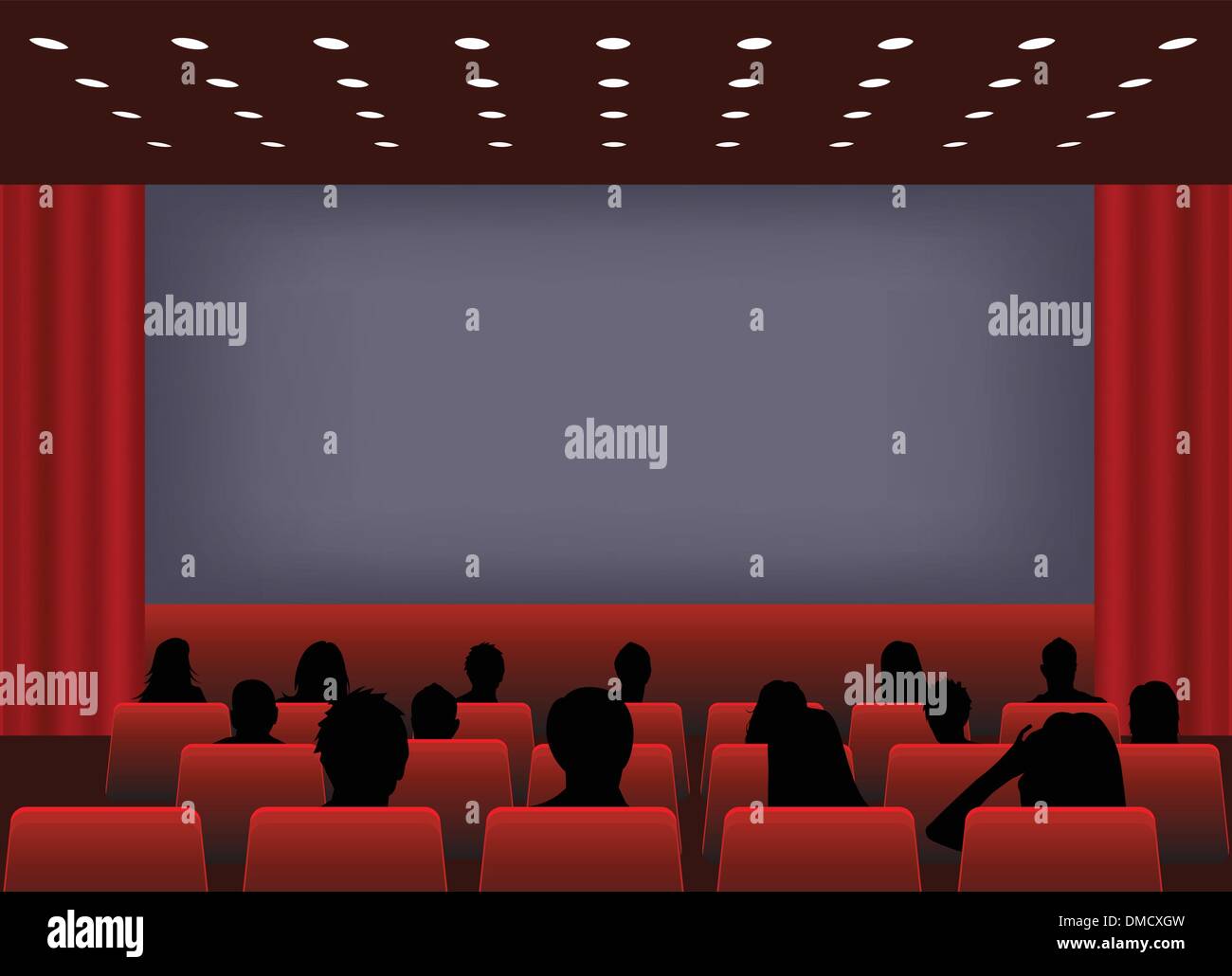 Spectator screening Stock Vector Images - Alamy