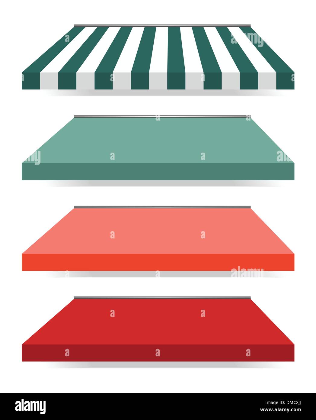 four different colored vector awnings Stock Vector Image & Art - Alamy