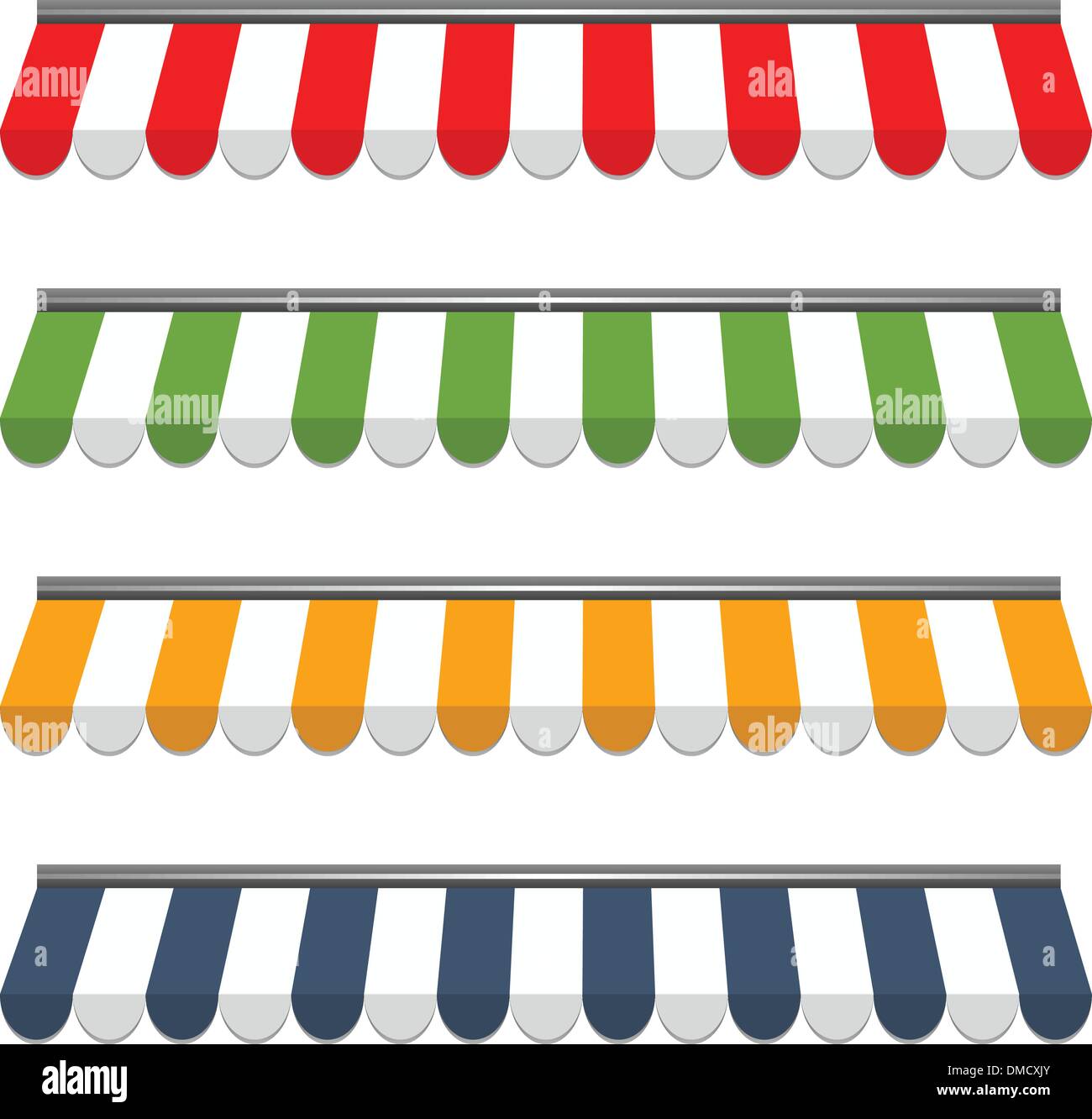 four different colored vector awnings Stock Vector Image & Art - Alamy