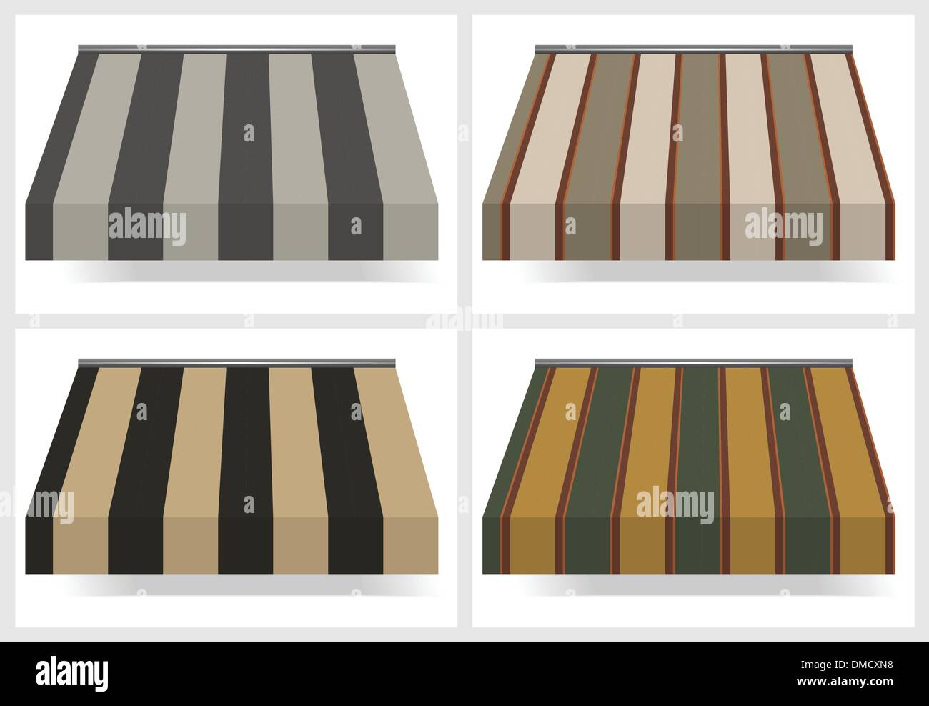 four different colored vector awnings Stock Vector Image & Art - Alamy