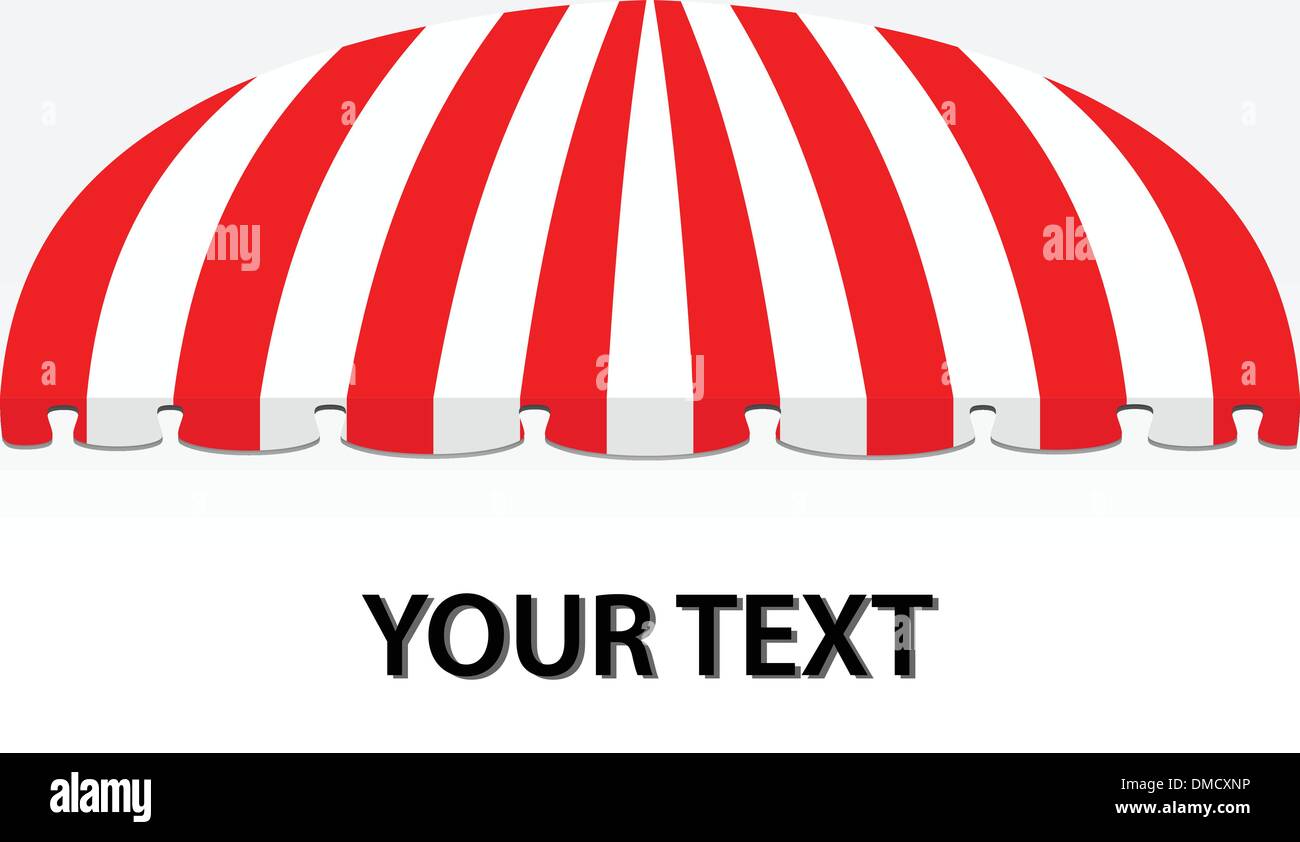 Red and white awning hi-res stock photography and images - Alamy