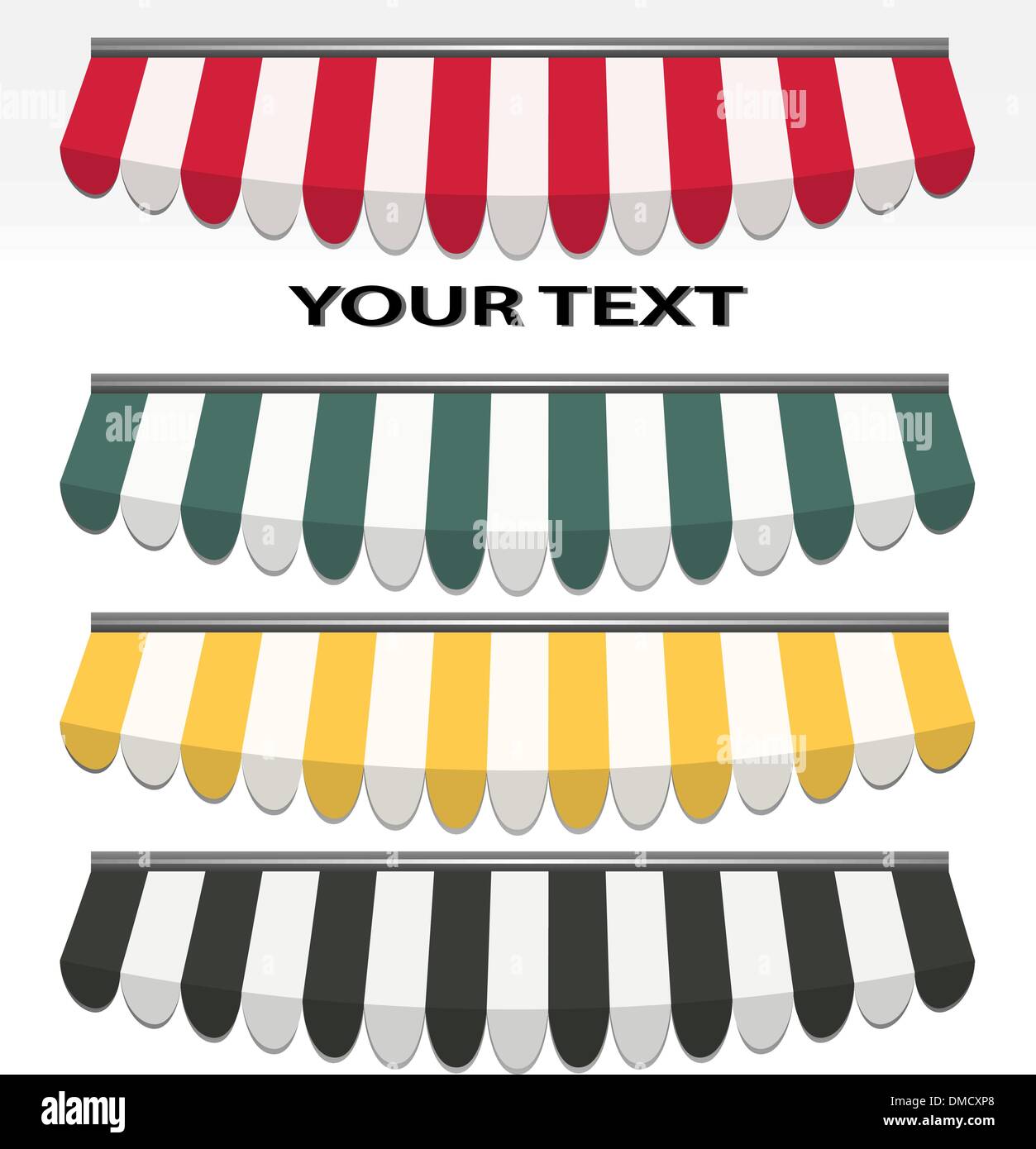 four different color vector awnings Stock Vector Image & Art - Alamy