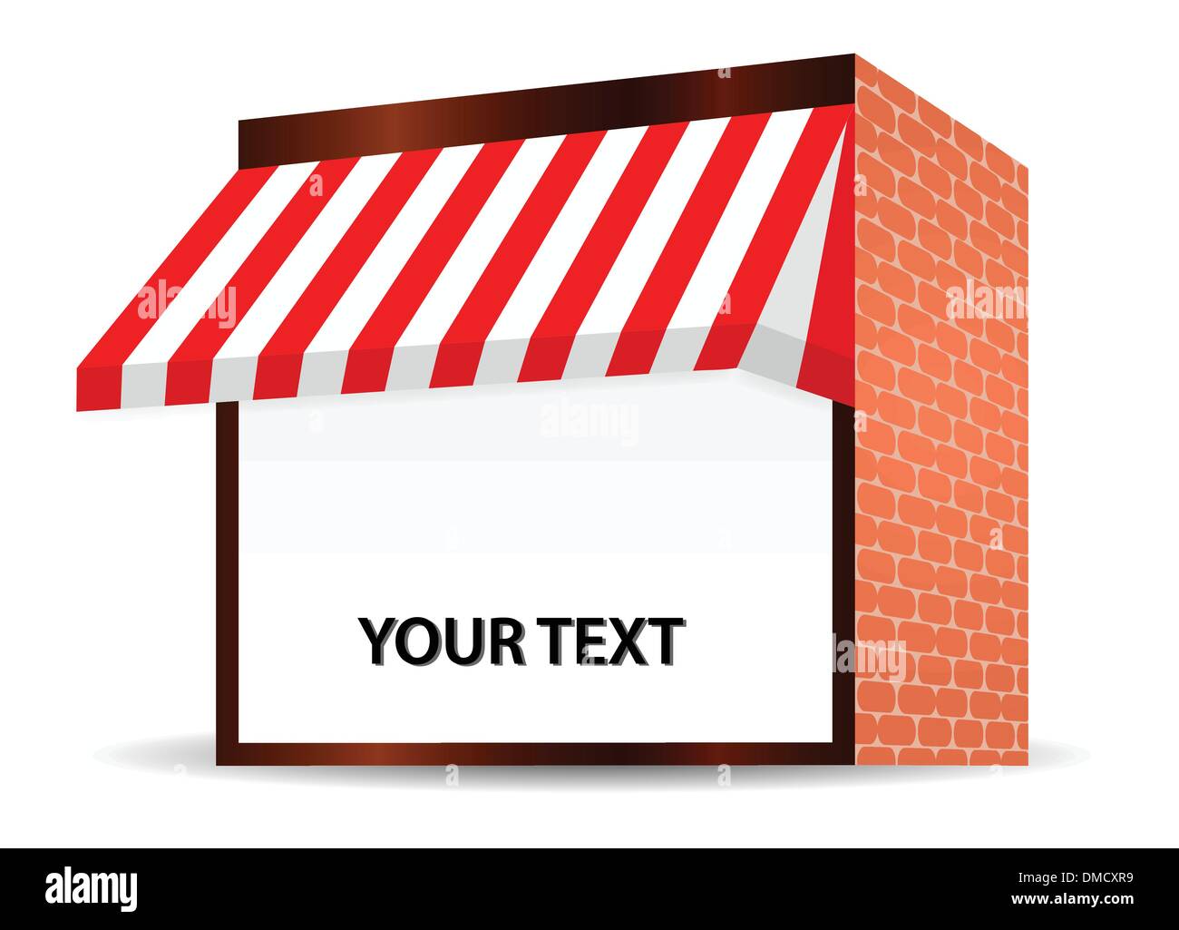 Red striped awning hi-res stock photography and images - Alamy