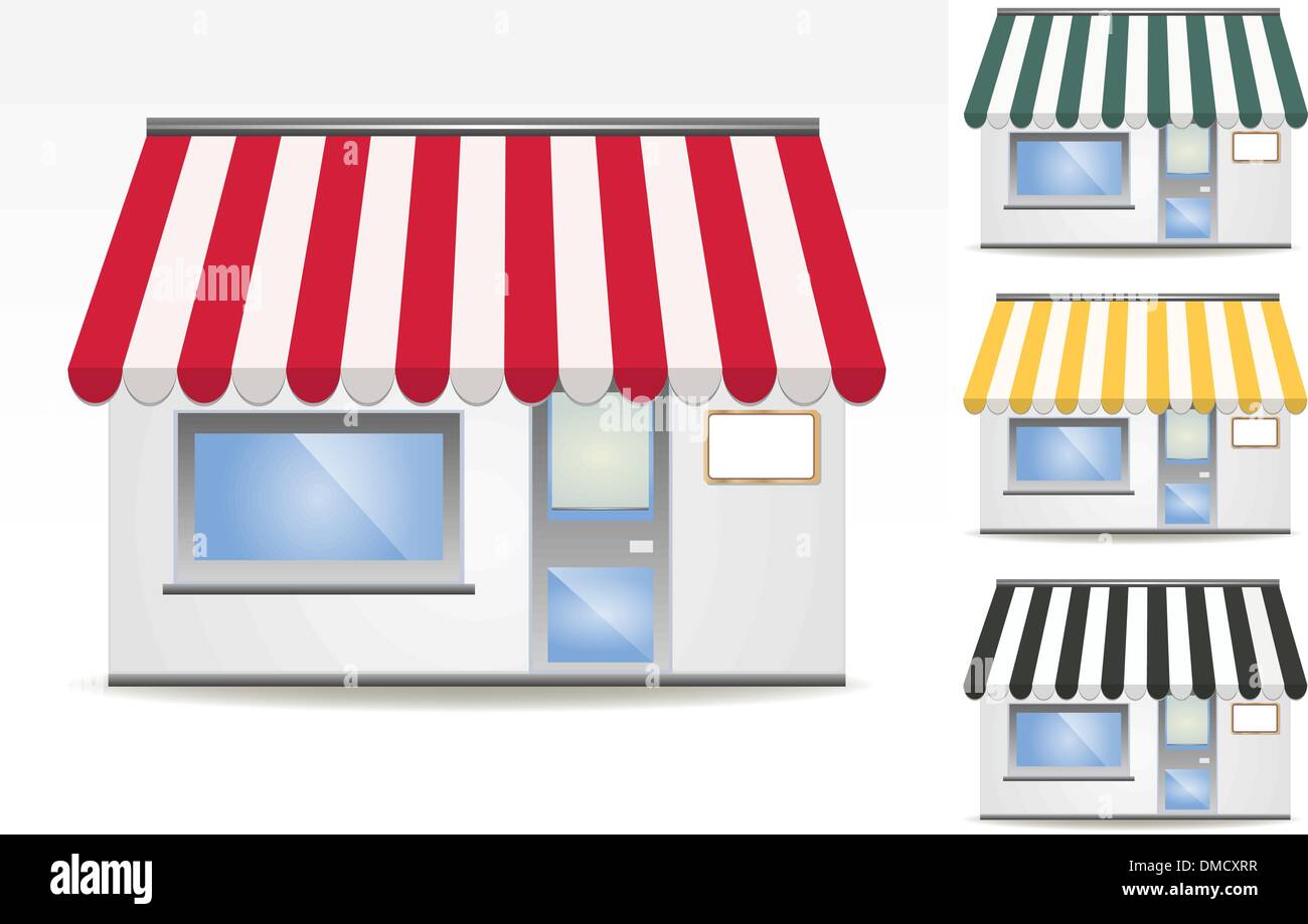 Vector storefront Stock Vector Images - Alamy