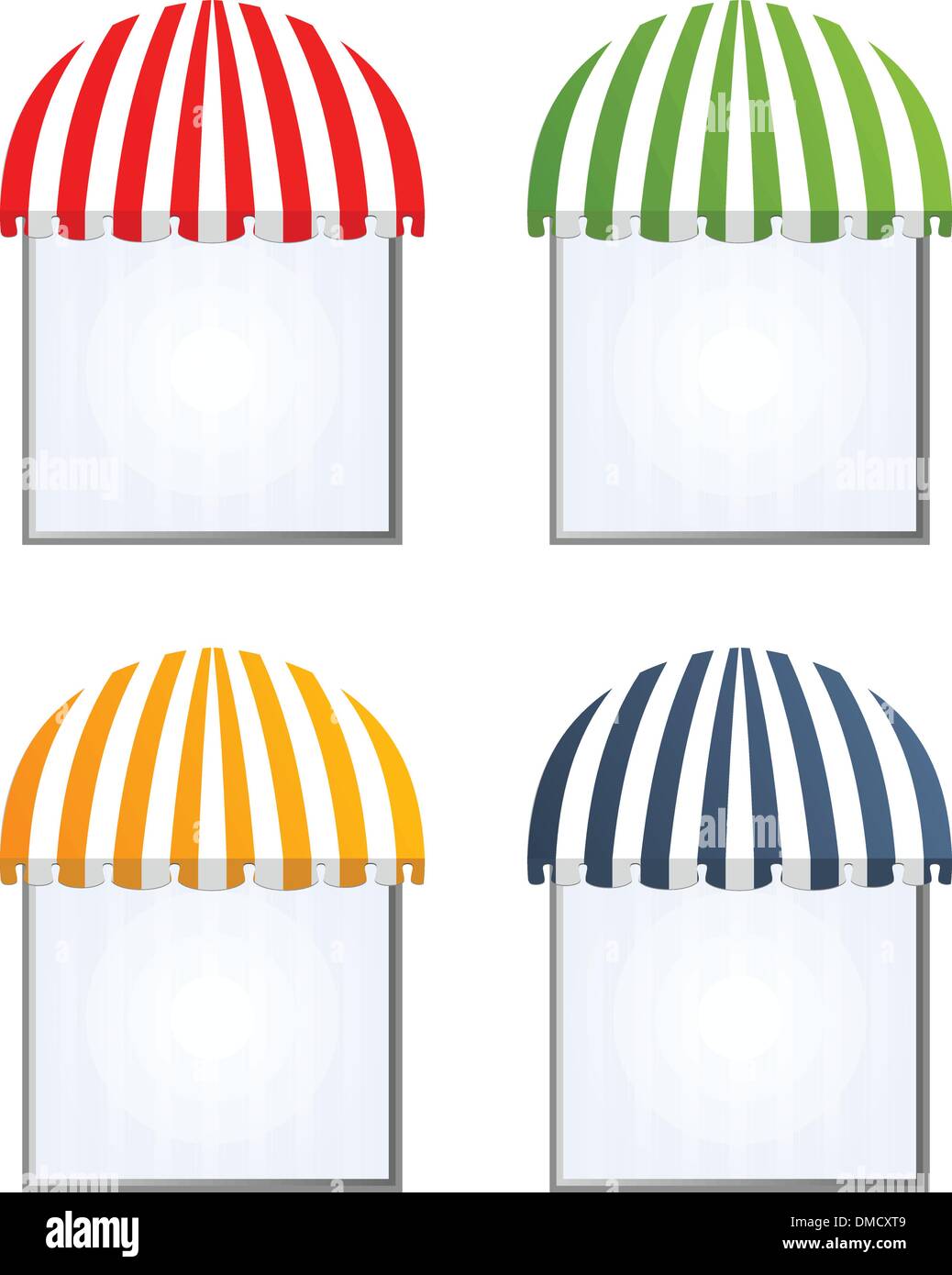 four different colored vector awnings Stock Vector Image & Art - Alamy