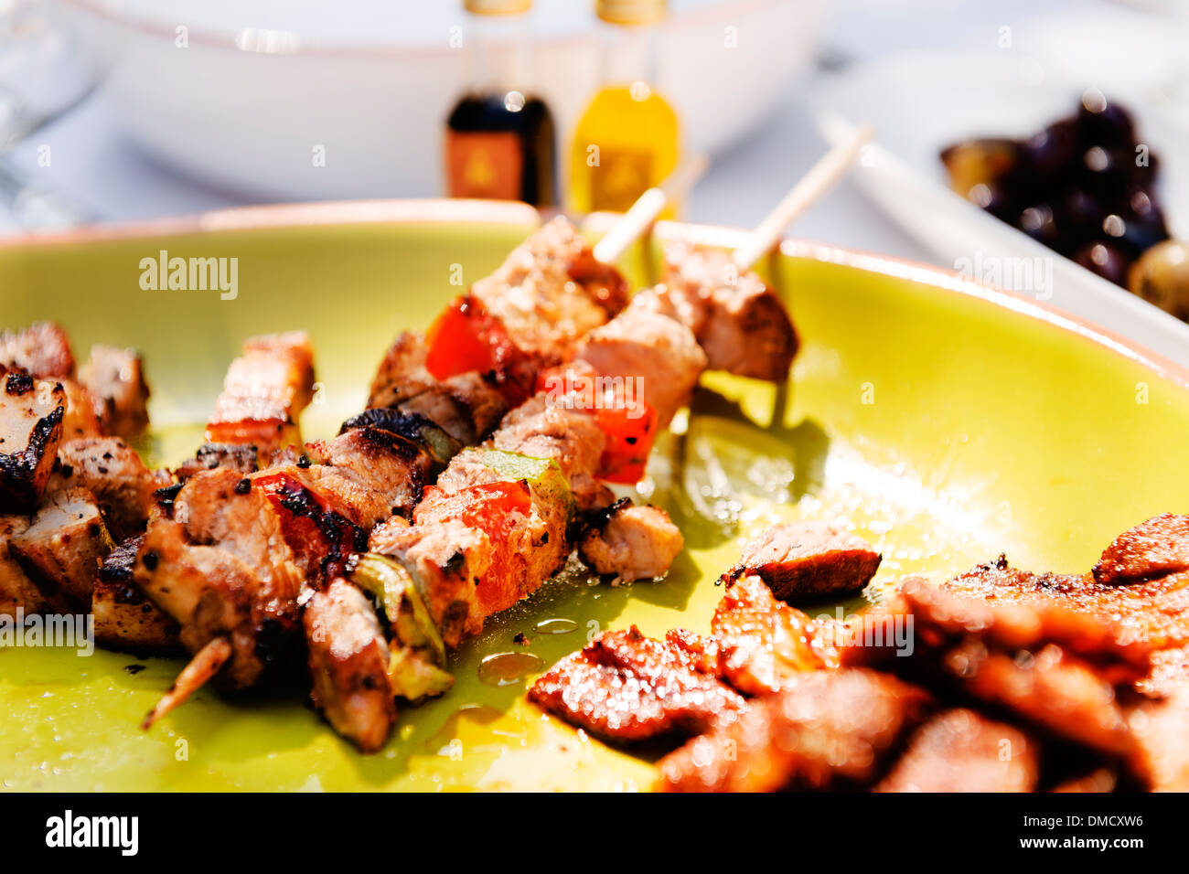 Meat kebabs hi-res stock photography and images - Alamy