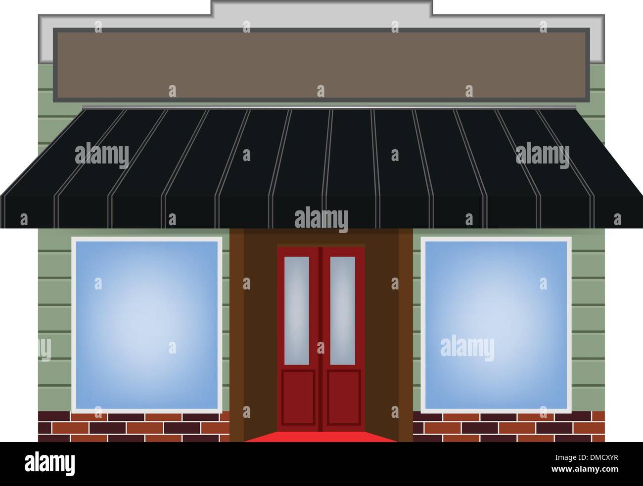 Black and white awning Stock Vector Images - Alamy