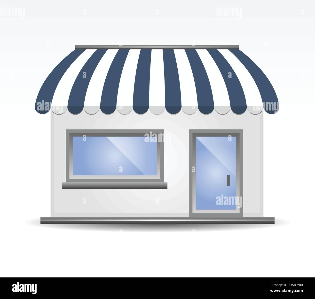 Storefront Awning in blue Stock Vector Image & Art - Alamy