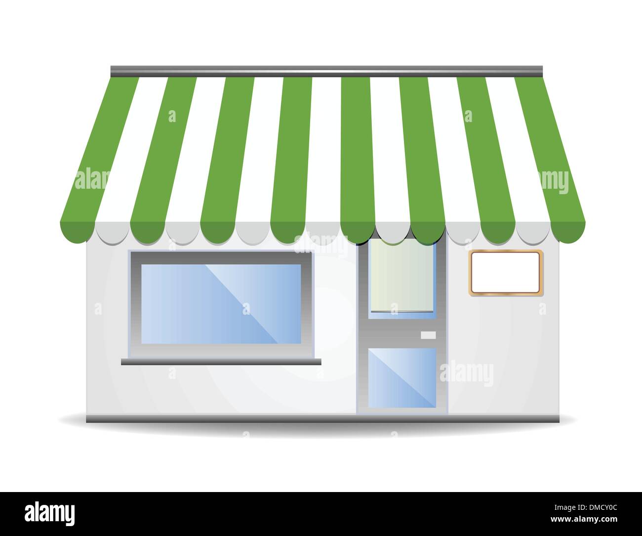 Storefront Awning in green Stock Vector Image & Art - Alamy