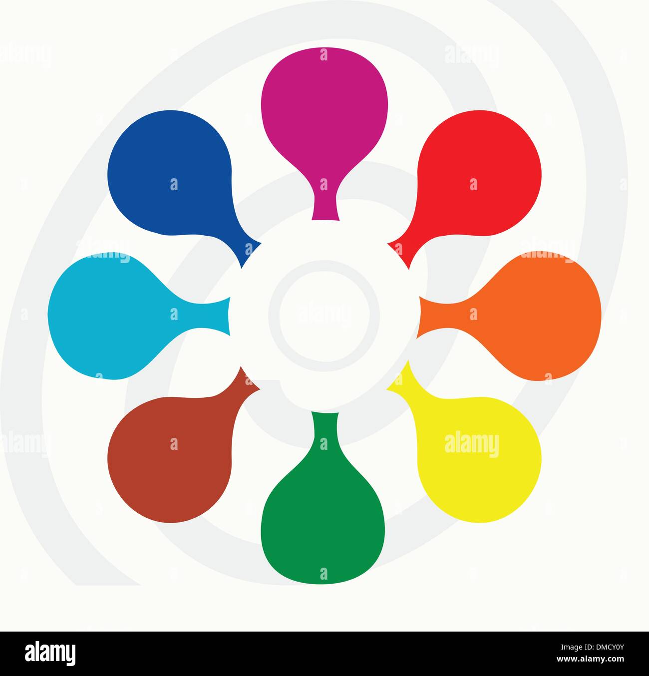 colorful parts of a whole Stock Vector Image & Art - Alamy