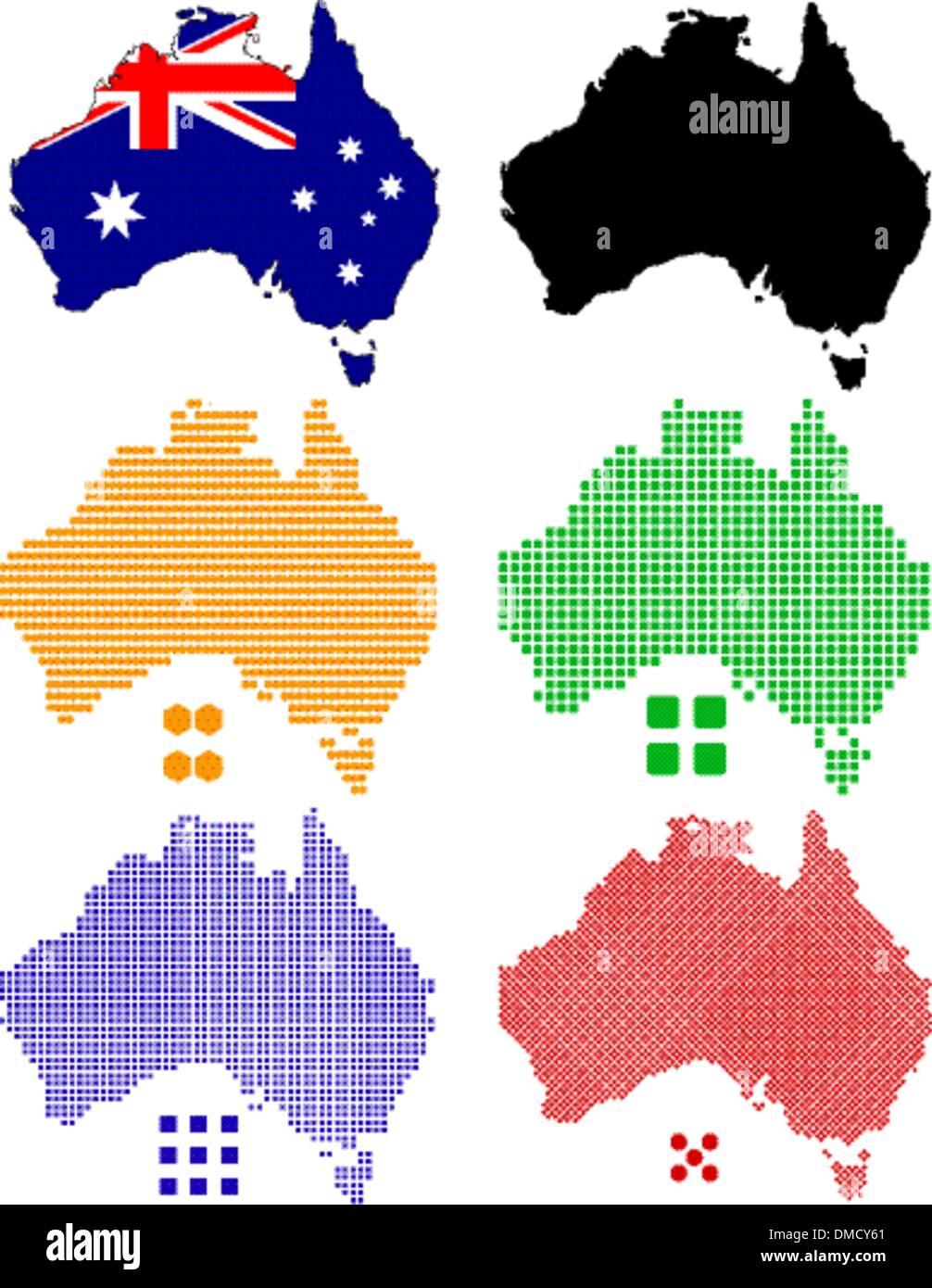 Pixel australia Stock Vector Images - Alamy