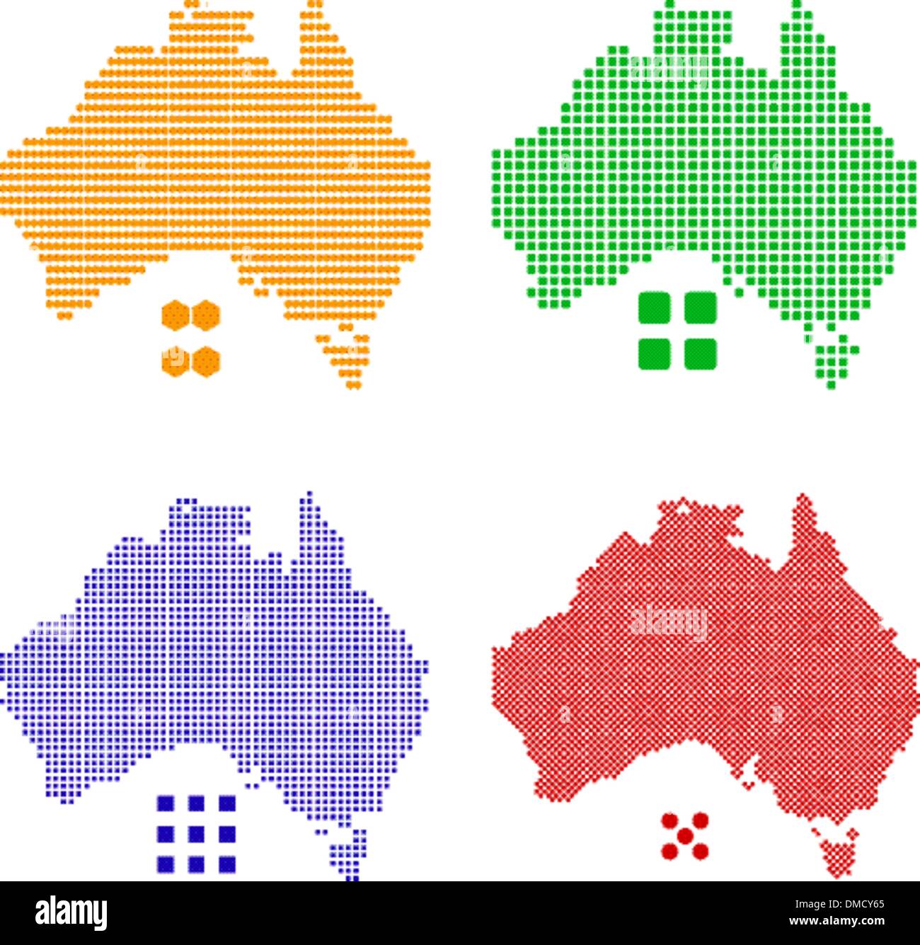 Pixel australia Stock Vector Images - Alamy