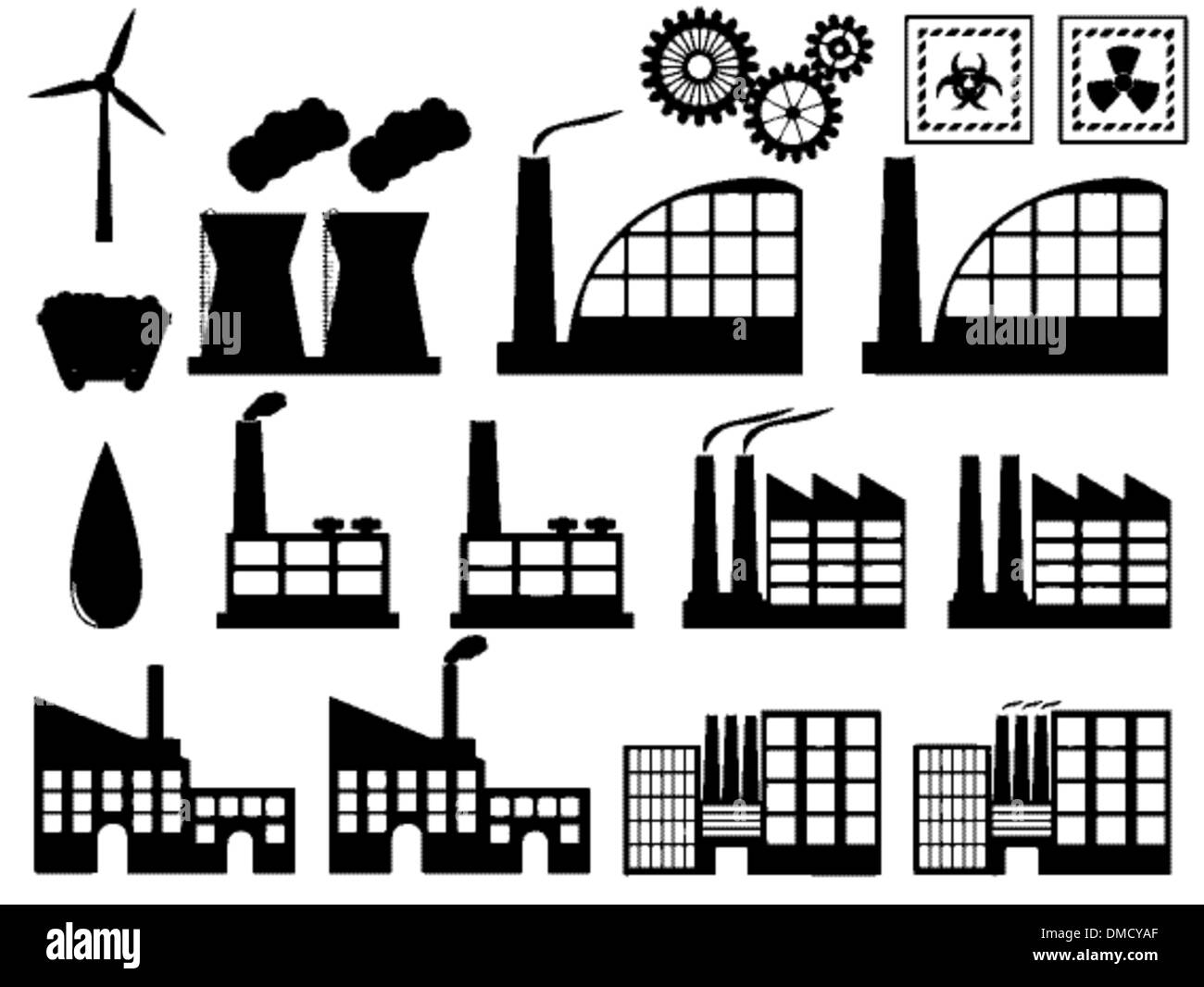 Oil buildings Stock Vector Images - Alamy