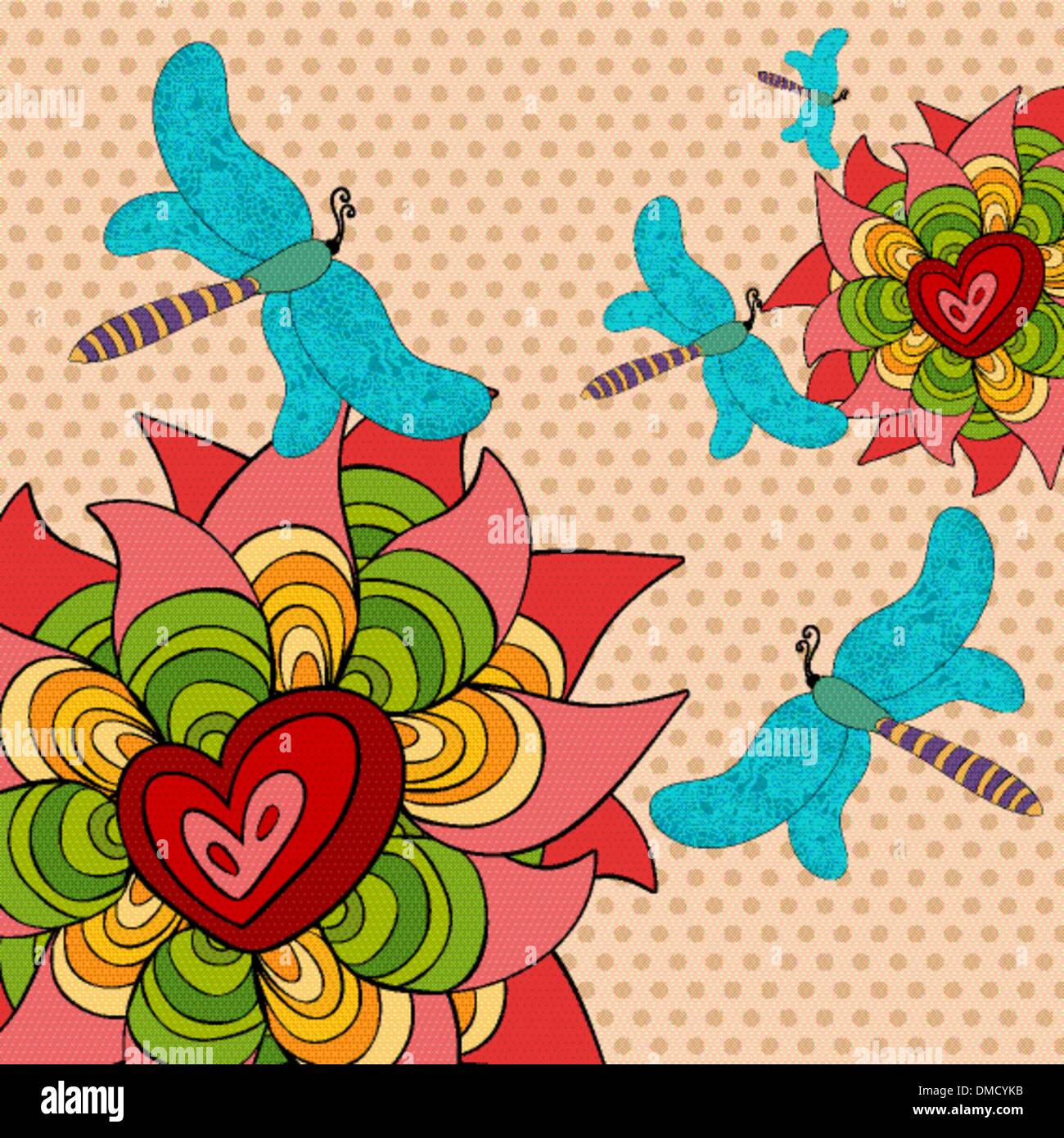 Vibrant spring background Stock Vector Image & Art - Alamy