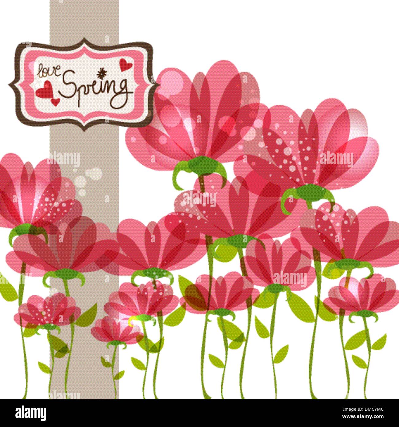 Spring fall in love Stock Vector Image & Art - Alamy