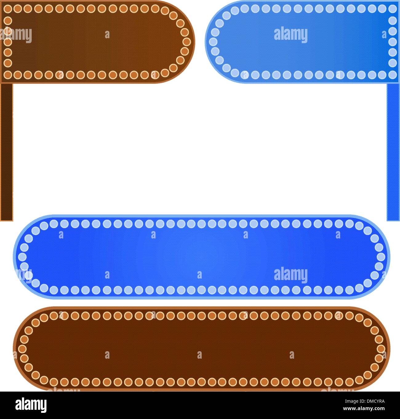 An Illustration Set of Labels and Signboards Stock Vector Image & Art ...