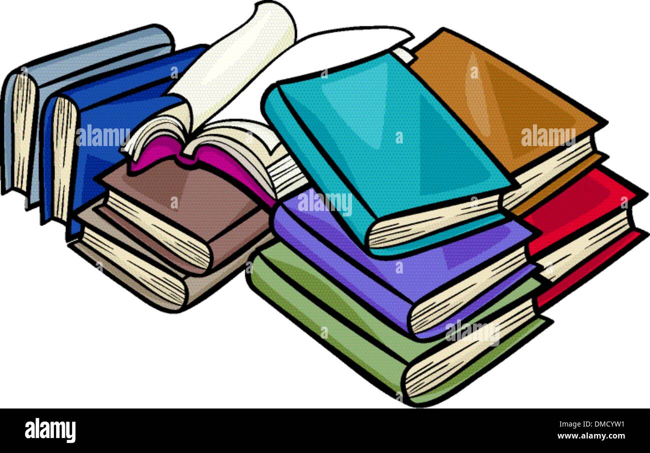 Open book group cartoon Stock Vector Images - Alamy