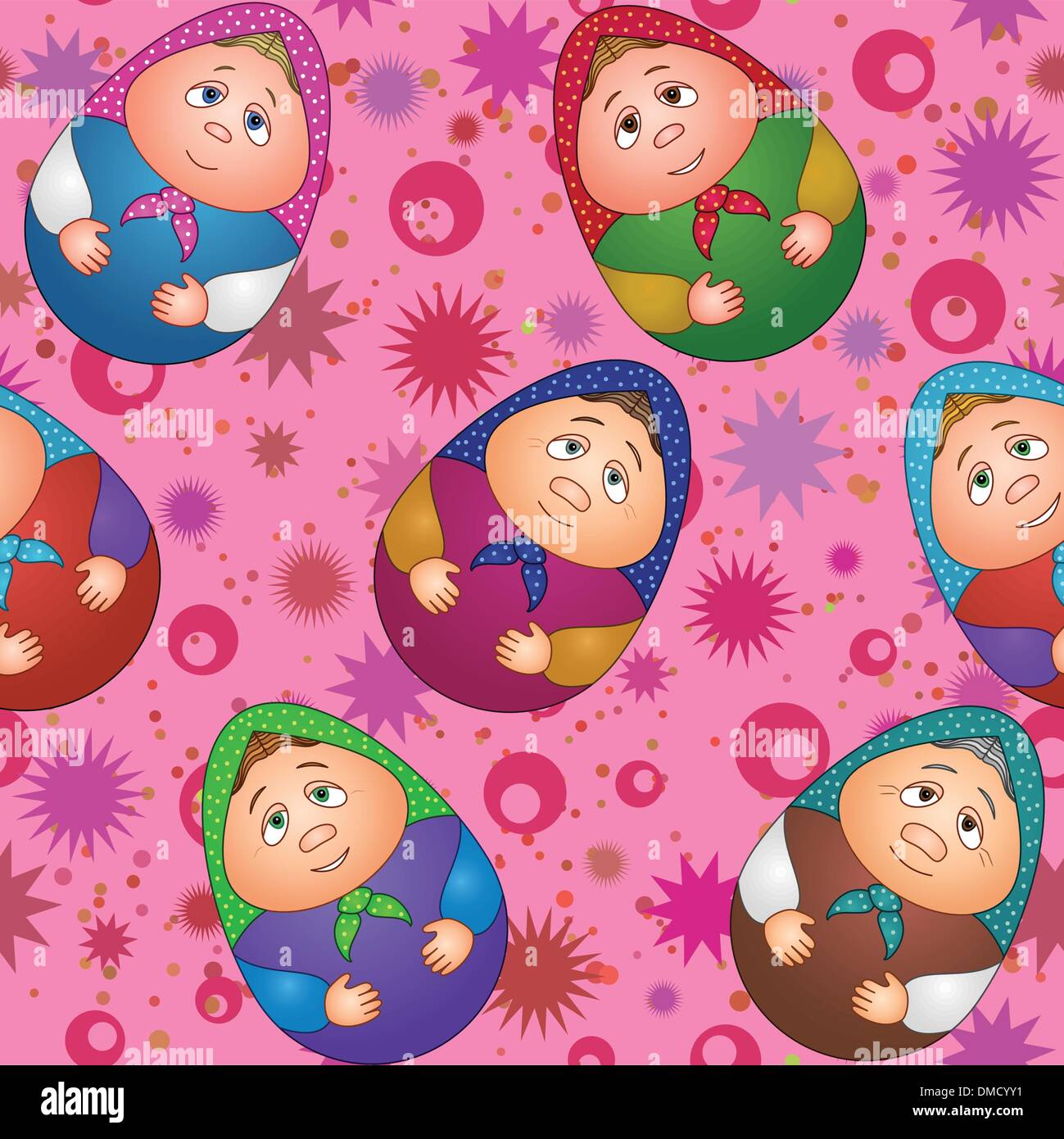 Vintage dolls Stock Vector Images - Alamy