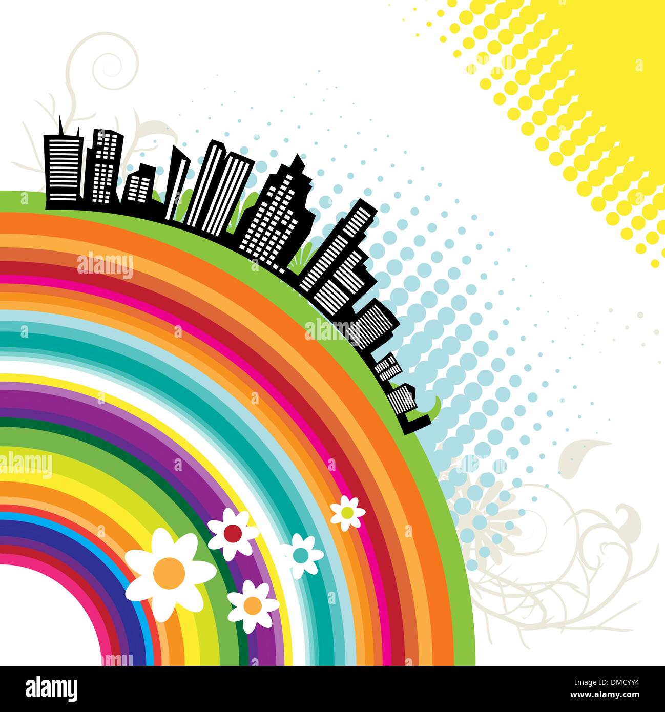 Abstract summer background, urban Stock Vector Image & Art - Alamy